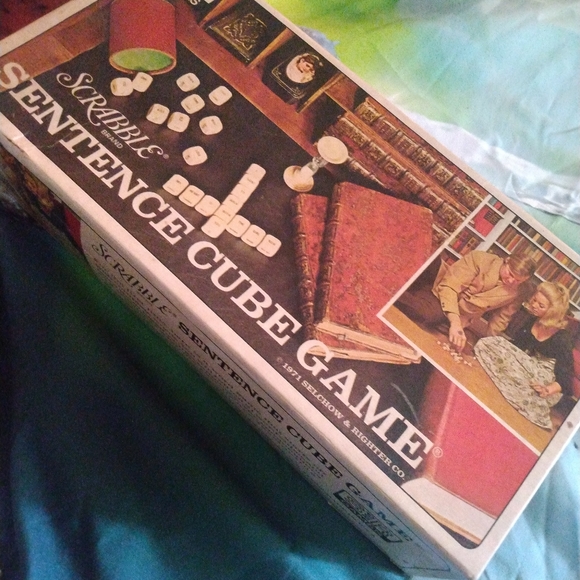 S & R Games | Toys | Vintage Scrabble Sentence Cube Game From 971 ...